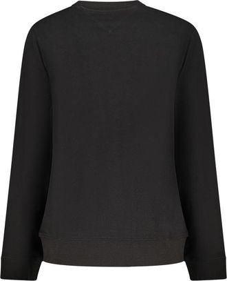 Tommy Hilfiger Logo-Embroidered Cotton Sweatshirt - Black