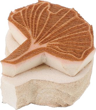 Angoily Stempel Ginkgoblatt Muster Töpferstempel DIY Bastelstempel Für Scrapbooking Kartengestaltung Journal Stempel Kreative Handmalerei Pottery Embossing