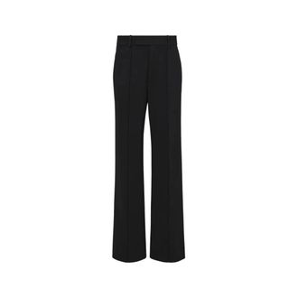Proenza Schouler Femme, Pantalons, Noir, Taille: 40 FR Pantalon Cr&ecirc;pe Viscose Mat