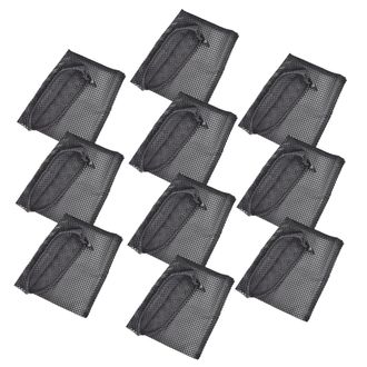 Amosfun Netzbeutel 10 Waschbeutel Faltbar Reisetasche W&auml;schekorb W&auml;scheb&auml;lle Kordelzug Netzbeutel Sporttasche Netztaschen Pool Camping Ausr&uuml;stung Mesh Beutel