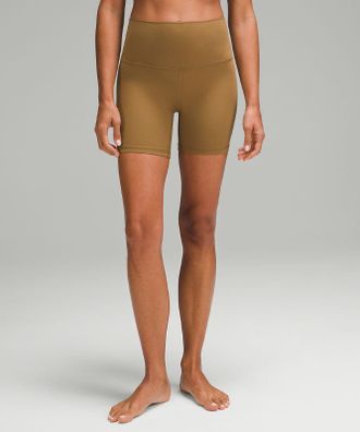 lululemon Align Shorts mit hohem Bund f&uuml;r Frauen - 15 cm - Gr&ouml;&szlig;e 10 in Allspice