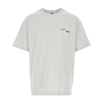 A.P.C. Cotton T-shirt - - Tops - Herren - Grau - L