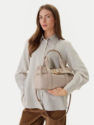 Calvin Klein Handtasche Buckle Mini Tote With Strap LV04F3295G Beige