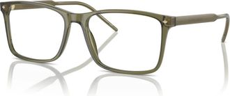 Giorgio Armani Homme, Accessoires, Vert, Taille: 57 MM Rectangle Lunettes de soleil