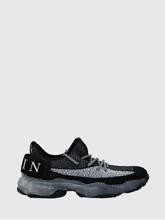 Philipp Plein Low-Top-Sneaker aus Viskose-Jersey mit Logo an der Ferse