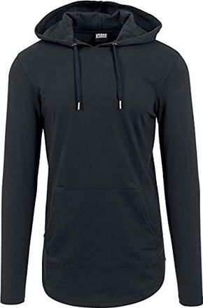 Urban Classics Jersey Hoody Homme Sweat-Shirt &agrave; Capuche Noir S 100% Coton Regular/Coupe Standard