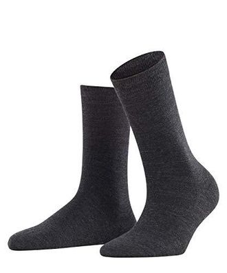 Falke Femme Softmerino W So Laine Coton Unies Chaussettes, Gris Anthracite Melange 3089, 37-38 EU