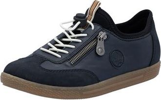 Rieker Femme L9750 Mocassin, Bleu, 39 EU