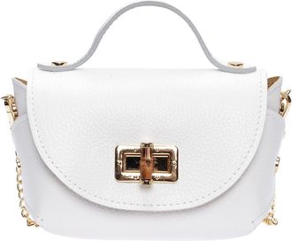 Anna Luchini Wei&szlig; Rindsledertasche