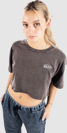 Vans Era Script Relaxed Crop T-Shirt faded black