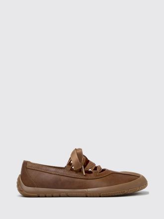 Camper Ballerines Peu Path+ en cuir de veau avec lacets &agrave; nouer