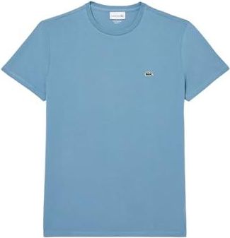 Lacoste T-Shirt Homme en Coton Pima TH6709 3617073918223 - Bleu 3XL