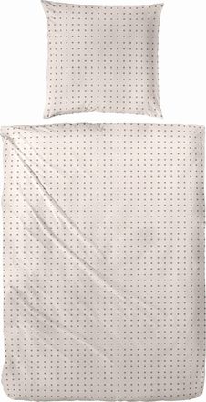 Primera Perkal Bettw&auml;sche 155x220 Punkte P&uuml;nktchen beige Sand 133042-77