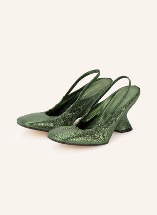 Dries Van Noten Dries Van Noten Slingpumps gruen