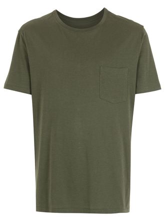 Osklen t-shirt Supersoft à poche poitrine - Vert