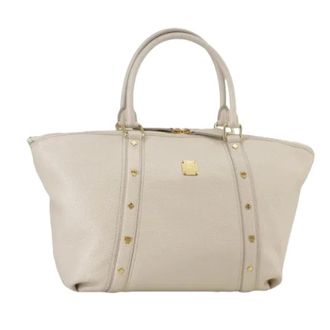 MCM Sac cabas Pre-owned - Femme - Pre-owned - Blanc - Taille: ONE Size