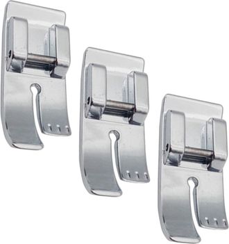 DOITOOL Angoily 3 Stück Teiliges Nähmaschinen Zubehör Gerader Nähfuß Installieren Passend für Haushaltsnähmaschinen für Quilten Leichte Stoffe und Präzises Nä