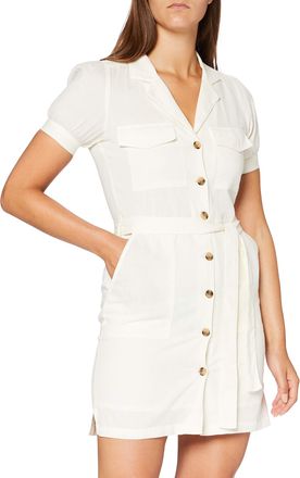 Sparkz Damen Imelda Dress Ss Kleid, Nicht-Gerade Weiss, L