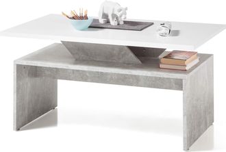 Möbelando Couchtisch Kaffeetisch Wohnzimmertisch Sofatisch Beisteltisch Tisch Alicante I