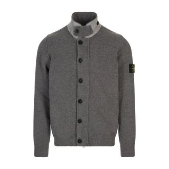 Stone Island Homme, Pulls, Gris, Taille: XL Pull en Laine Gris