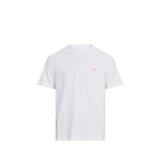 Farah T-shirt droit &agrave; logo brod&eacute; en coton