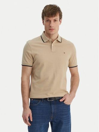 Tommy Hilfiger Poloshirt Pique MW0MW42749 Beige Regular Fit