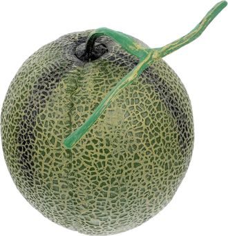 SOLUSTRE Künstliche Cantaloupe-fruchtmodell Realistischer Simulationsfrucht-dekor Für Wohnräume Schaufenster Und Fotografie Langlebiges Sicheres Kunststoffmate