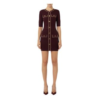 Elisabetta Franchi Rouge Noir Minikleid - - Dresses - Damen - Braun - XS