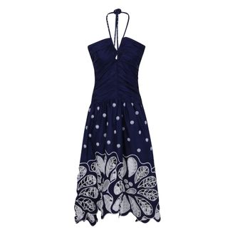 Farm Rio Farm Rio - Robe Mi-longue Sans Manches Bicolore Richilieur - Femme - Robes - Multicolore - Taille: 36 FR