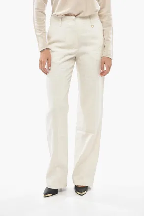 Jacquemus Hose mit hoher Taille FICELLE aus Leinenmischung Jacquemus
