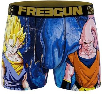 Freegun Boxer pour homme - Design exclusif Dragon Ball, Vegetto Versus Majin Buu - Confortable et respirant, Vegetto Versus Majin Buu, L