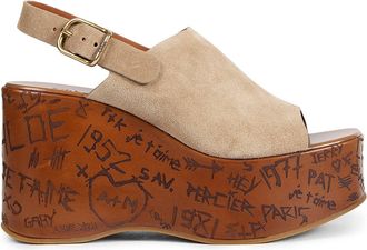 Chlo&eacute; Maxime Wedge Sandals