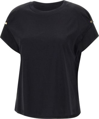 Elena Miro Femme, Tops, Noir, Taille: 40 FR T-shirt &agrave; col rond
