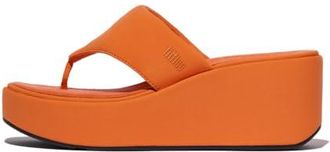 FitFlop Womens Platfforms Wedge Toe-Post Sandals, Satsuma, 39 EU