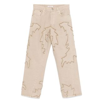 Sunflower Wide Twist Patch Jeans - - Jeans - Herren - Beige - W31 L32