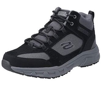 Skechers Oak Canyon-Ironhide, Baskets Hautes Homme,Noir (Black Suede/Mesh/Pu/Charcoal Trim Bkcc), 41 EU