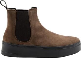 Frau 38A3, Beatles Casual Femme en Cuir Su&egrave;de avec &Eacute;lastique et Bas Extralight (Tourbe, 37), torf, 37 EU