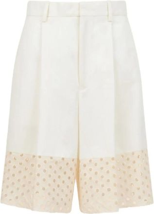 Marni Femme, Shorts, Blanc, Taille: 38 FR Bermuda Pantalons
