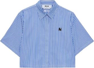 Msgm Msgm, Femme, Blouses et Chemises, Bleu, Taille: 40 FR 4041Mde03X267129 Shirt