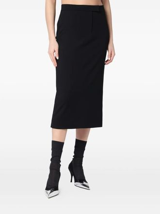 Calvin Klein Mittellanger Bleistiftrock - Schwarz