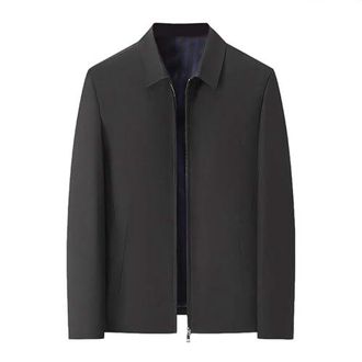 Generic Veste ex&eacute;cutive haut de gamme pour homme printemps et revers veste d&eacute;contract&eacute;e v&ecirc;tements dext&eacute;rieur portefeuille homme, Noir, M