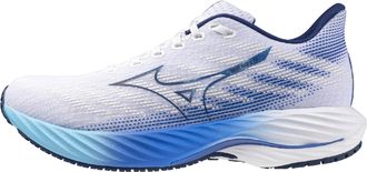 Mizuno Wave Rider 28 Herren-Laufschuh, White-Estate Blue, 11