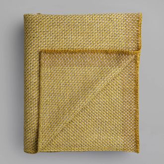 Roros Tweed UNA Mini - Wolldecke aus norwegischer Lammwolle - Design von Anderssen & Voll - Deckenmaße: 100 x 150 cm (3852-M - Ochre)