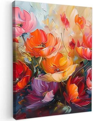 MuchoWow © Impression sur Toile Photo Peinture 30x40 cm Tableau Decoration Murale Chambre Salon Maison Deco Cuisine Fleurs - Art - Aquarelle - Botanique