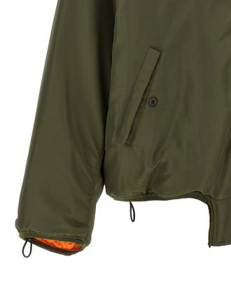Maison Margiela Sculptural Hem Technical Jacket - Olive Green