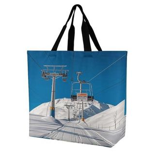 Generic T&eacute;l&eacute;ski &Agrave; C&acirc;ble En Hiver Sac A Main Femmes D&eacute;contract&eacute; Tote Bag L&eacute;ger Sac Fourre-Tout Pour Gym Quotidienne Shopping