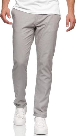 Indicode Herren Haverfield Stoffhose aus Leinen & Baumwolle | Herrenhose Freizeithose Männer Lt Grey, XXL