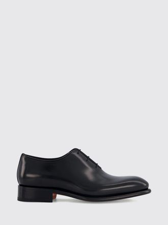 Santoni Chaussures Oxford durables en cuir de veau lisse