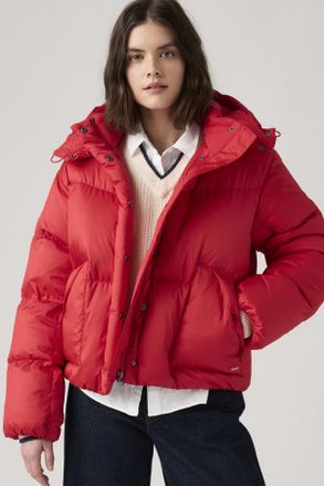 Levi's Veste Western Bubble Shortie - Femme - Rouge / True Red - XS