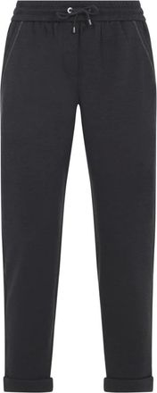 Brunello Cucinelli Femme, Pantalons, Gris, Taille: 40 FR Pantalon de surv&ecirc;tement